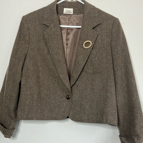 Vintage | Jackets & Coats | Authentic Vintage 0 Wool Country Suburban ...